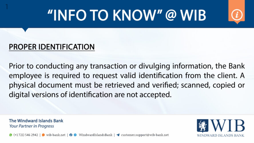 Info to know 2 - Commingling Activities - The Windward Islands Bank