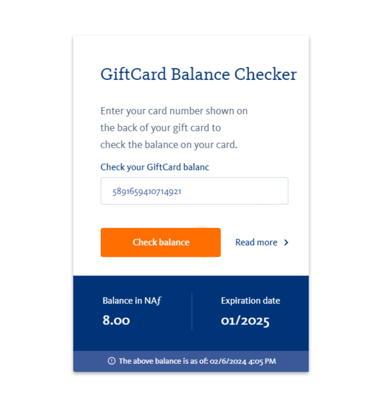 GiftCard instructions - Maduro & Curiel’s Bank