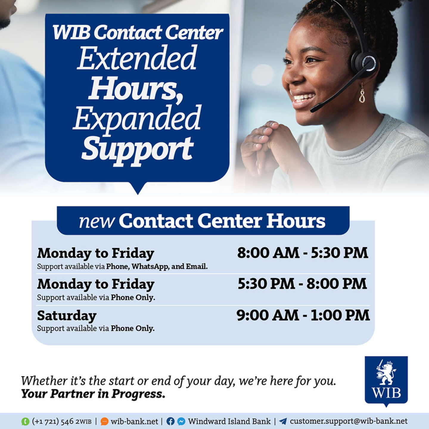 WIB Contact Center - Extended Hours, Expanded Support - The Windward ...