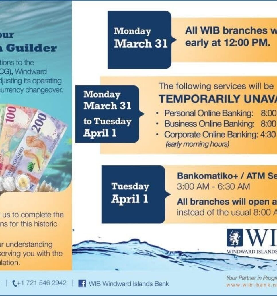 The Caribbean Guilder (XCG) - The Windward Islands Bank